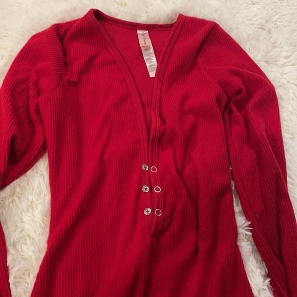 Leg Avenue | Intimates & Sleepwear | Leg Avenue Red Thermal Onesie With ...